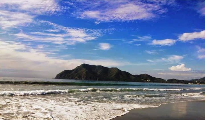 *Vi Depto. Azul Cobalto Completo Planta Baja. - Manzanillo, Colima, Mexico