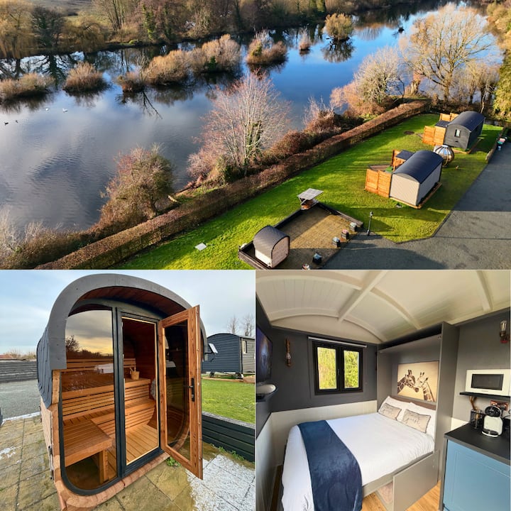 Kingfisher’s Keep • Lakeside Hut • Sauna & Hot Tub - United Kingdom