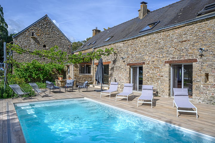 Villa Calypso - Longère Avec Piscine Vue Mer - Vannes