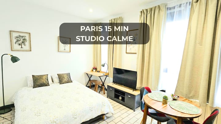 Studio Confortable • Métro 5 Min • Accès Paris - Montreuil