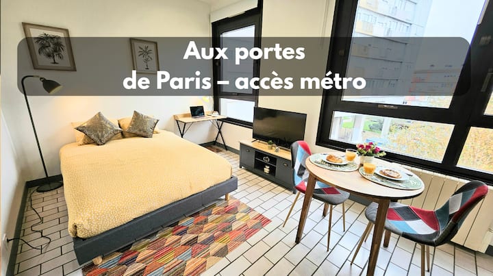 Aux Portes De Paris – Studio Calme | Métro 9 - Montreuil