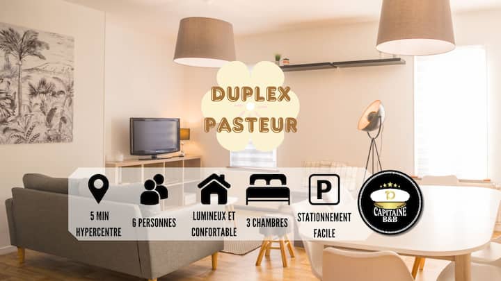 Nouveau : Le Duplex Pasteur - 5 Min Hypercentre - Troyes