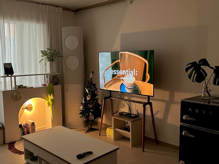 성심당본점•(야구장)한화볼파크•대전역(Ktx)헤르디움 도보가능 6인숙소 (7인가능)무료주차 - Daejeon