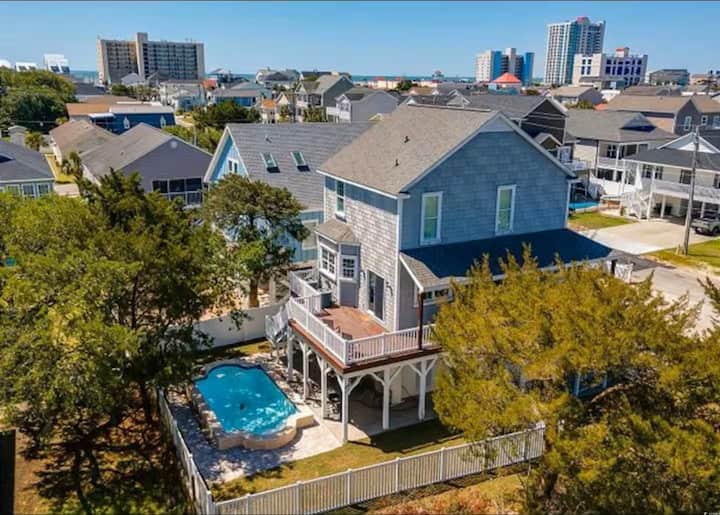 Luxury Marshfront 4br-pool-putting Green-game Rm. - North Myrtle Beach, SC
