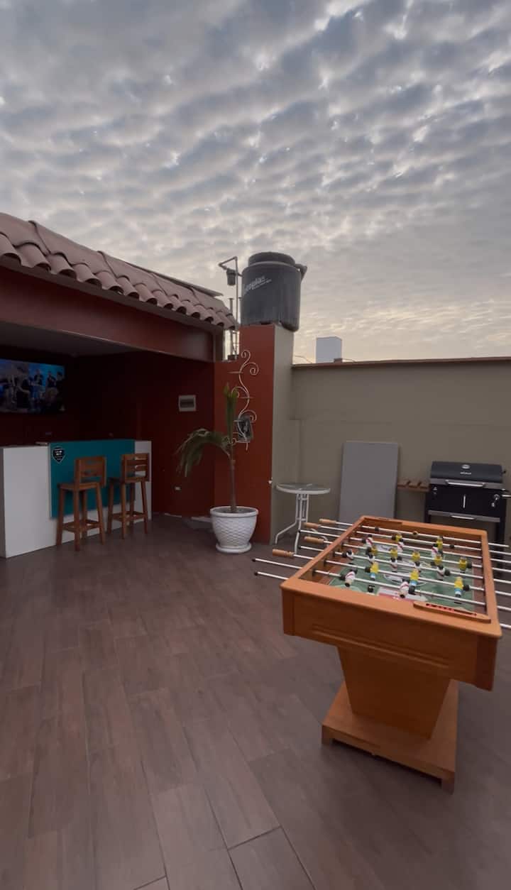 Terraza Para Reunion Parrillas Cumpleaños Karaoke - Lima