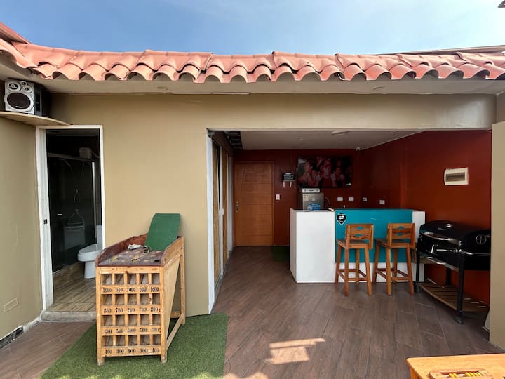 Terraza Para Reunion Parrillas Cumpleaños Karaoke - Javier