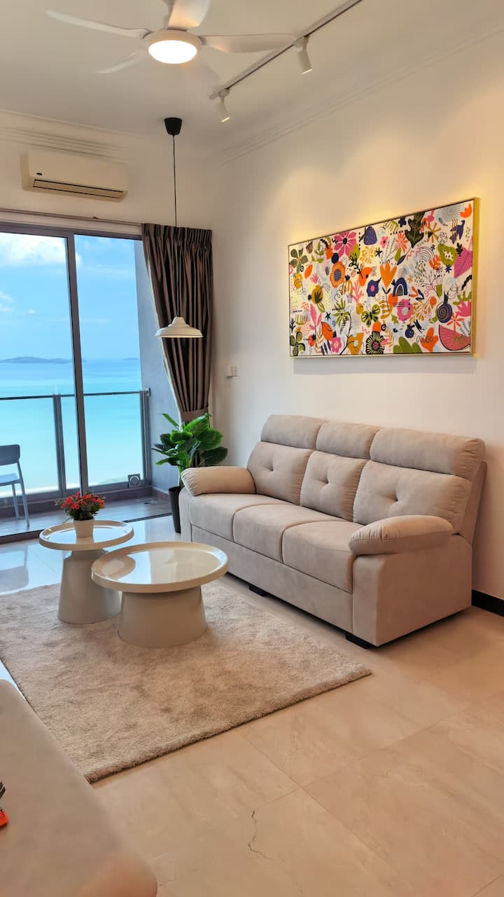 813/2br Netfix/seaviewsunrise Bathtub经典日出海景4-6pax - マラッカ