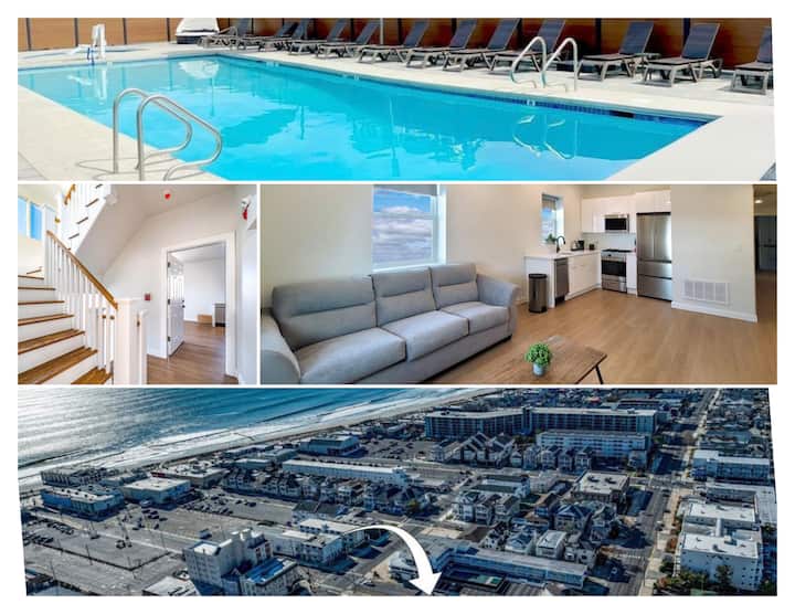 Beach Condo –Modern 2br/2ba W/pool, Parking, More! - Ocean City, NJ