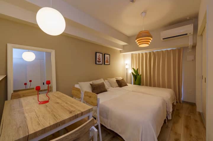 【Tichotel】名古屋駅エリア/最大6人/新築/名古屋駅まで徒歩20分/太閤通駅まで徒歩7分④ - Nagoya