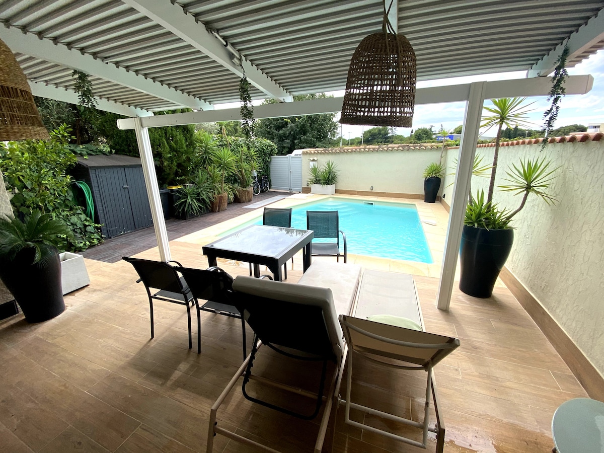 "La Villa Nébuleuse"Maison T3-Piscine-Clim-Pkg-CV - Maisons à louer à ...