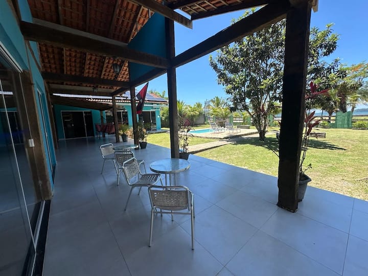 Casa Pé Na Areia Angra Com Piscina E Churrasqueira - Angra dos Reis