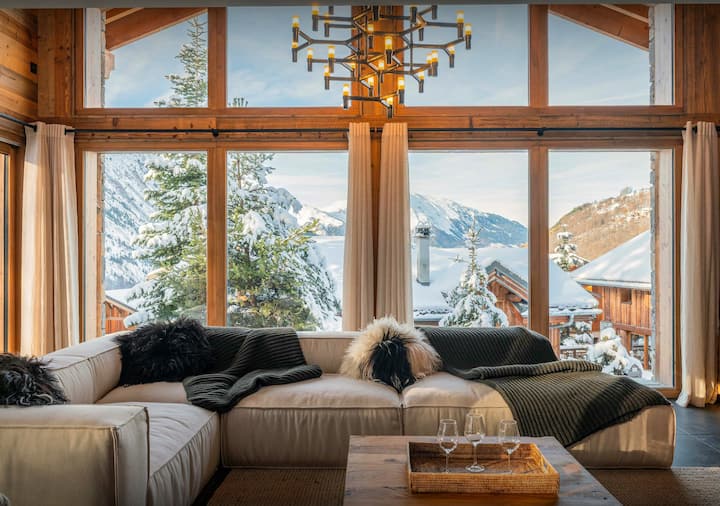 Splendide Chalet Moderne Avec Sauna Et Jacuzzi - Méribel
