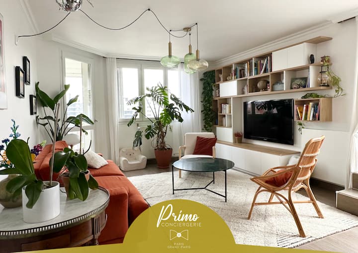 >•< Le Green >•< Proche Paris - Terrasse De 100m2 - Colombes