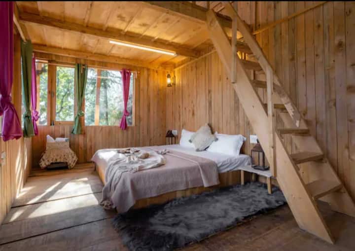 Duplex Treehouse |Tandi | Wi-fi | Power Backup - Jibhi