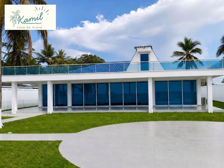 Casa De Playa Kamil Beachfront, Family Vacay - Covenas