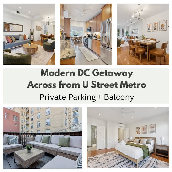 New! Lux 2bd | Prvt Prkng | Walk To U St Metro - Washington, DC