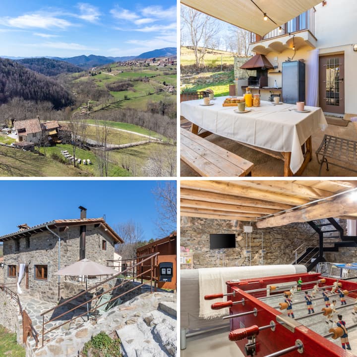 Fireplace | Garden | Bbq | Wi-fi | Pool | Foosball - Camprodon