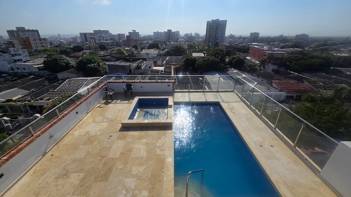 Apartamento 2 Alcobas Con Piscina Y Jacuzzi - Barranquilla