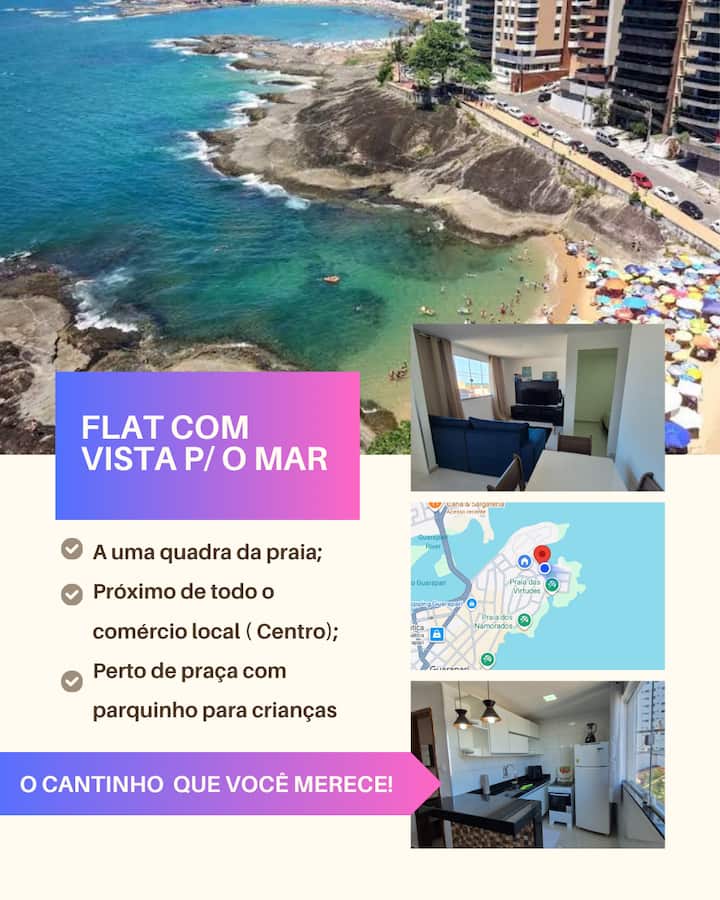 Flat Aconchegante C/ Localização Privilegiada - Guarapari