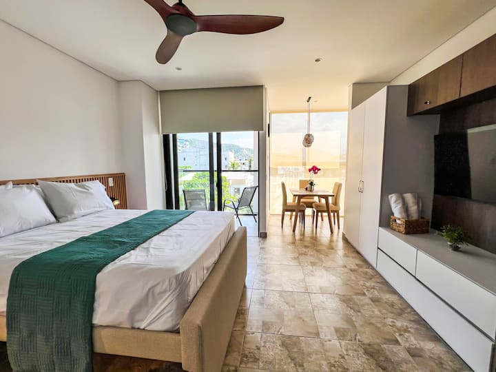 Loft Moderno Cerca Del Mar Con Balcón - Santa Marta, Colombia