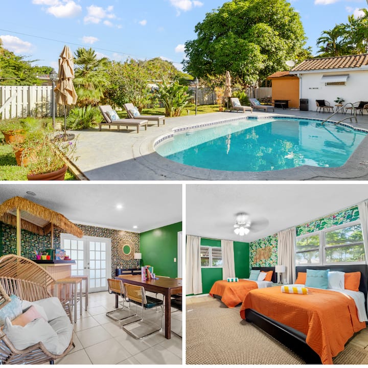 Large 12-guest Home W/ Pool - Hollywood Fl - Miramar, FL