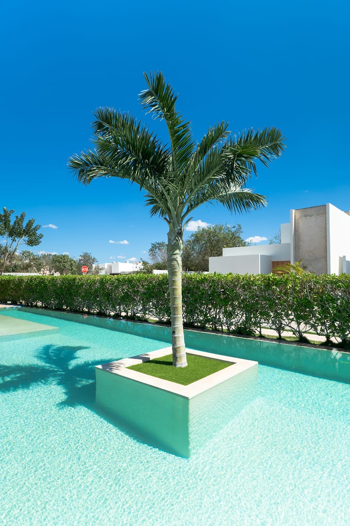 Loft En Mérdia Con Tina Y Balcón | Alberca Y Gym - Mérida