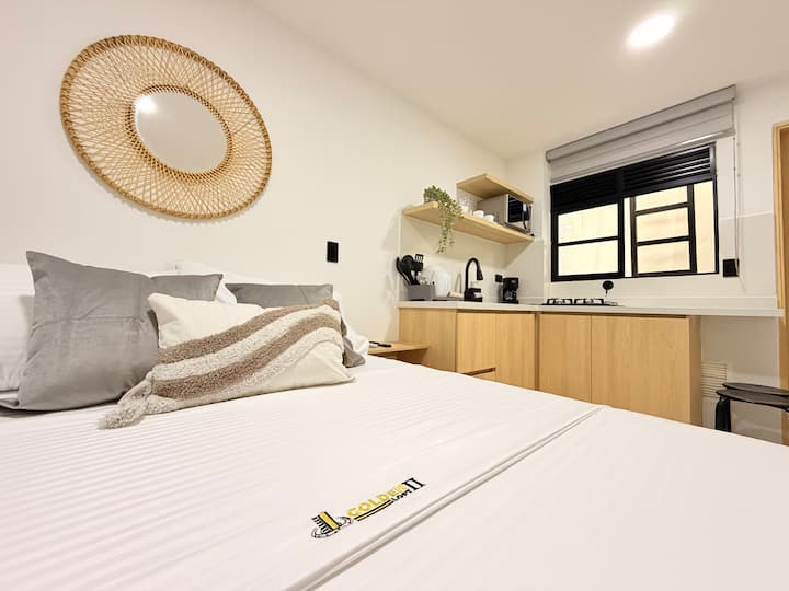 Estudio Acogedor Cerca Del Estadio /Wifi Y A/c - Medellín