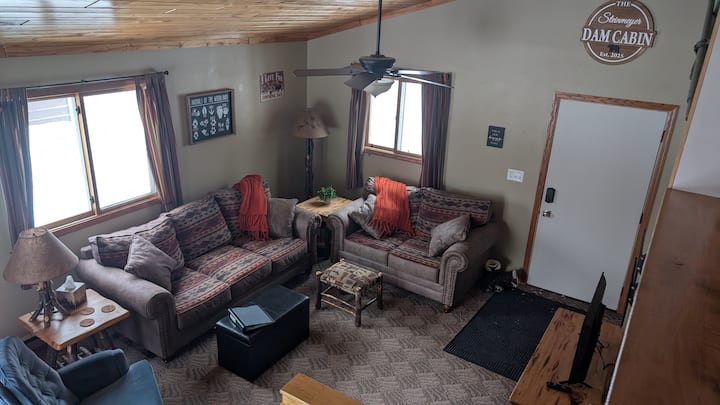 Cabin On Dam Road - Winter