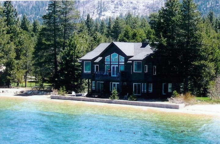 Lakefront Estate | Hot Tub | Private Beach | Buoy - Lake Tahoe