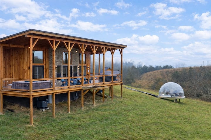 Endless Sunset +Sauna +Geodome +Hot Tub +Stargaze - Slade, KY