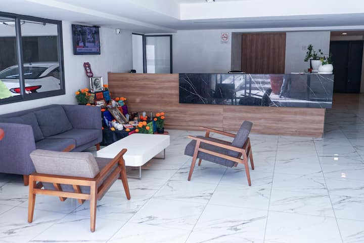 Self Check In - Big Apartment - Rooftop With Grill - México