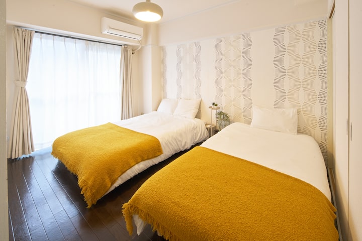 Bright Family Apt In Kitahorie Sleeps 6#3 - Osaka, Japan
