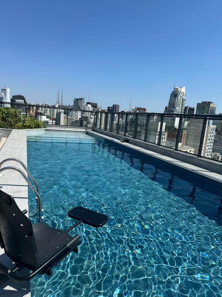 Studio Com Piscina Na Augusta | Lazer Completo - São Paulo