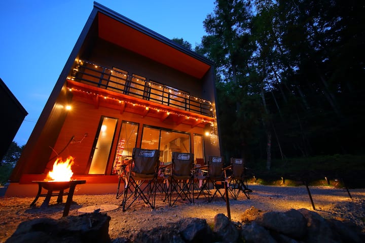 New 2025 Villa: Forest Stay, Fire Pit & Bbq (14) - 富士山