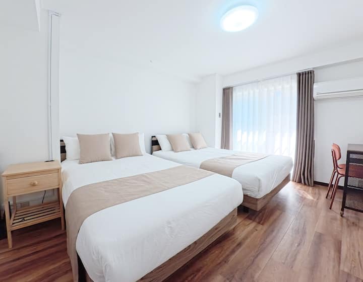 3 Metro Line/3 Mins Walk/2 Double Beds, Sleeps 4 - 守口市