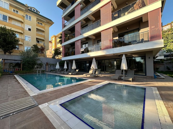 1+1 в Sultans Cleopatra Residence — 150 м до моря - Alanya