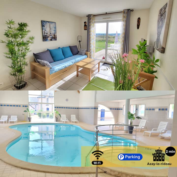 Havre De Paix à Azay-le-rideau - Piscine Chauffée - Touraine