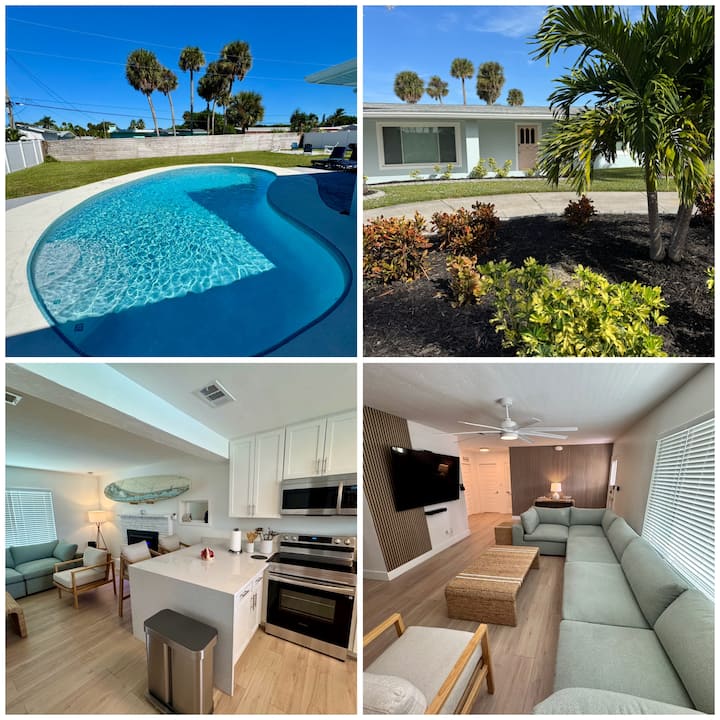 Modern Beach House With Pool Steps From The Beach - Cocoa Beach, FL