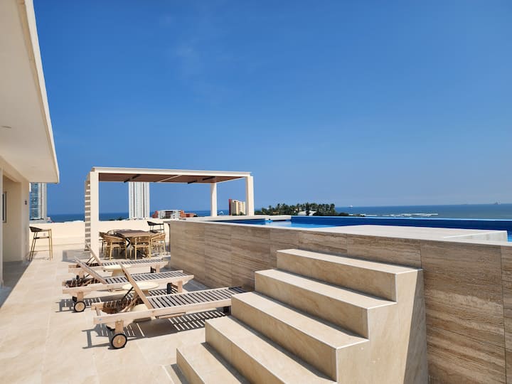 Depa Mare Vista / Alberca / Wifi - Boca del Río