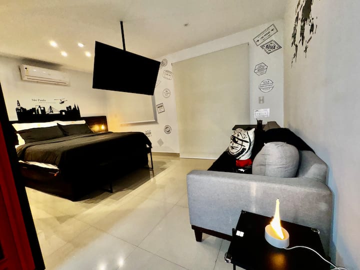 Studio Temático Piscina Ar Vaga Centro Aeroporto - グアルリョス