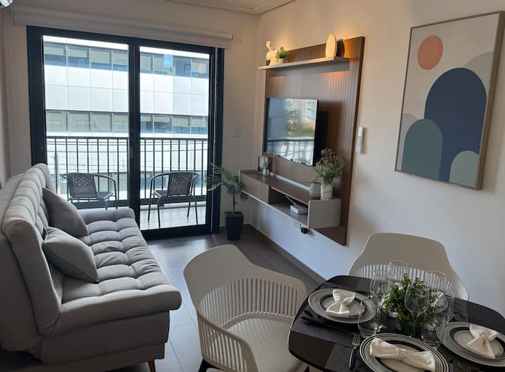 Apart Dormitorio Con Sala Frente Shopping Del Sol - Asunción