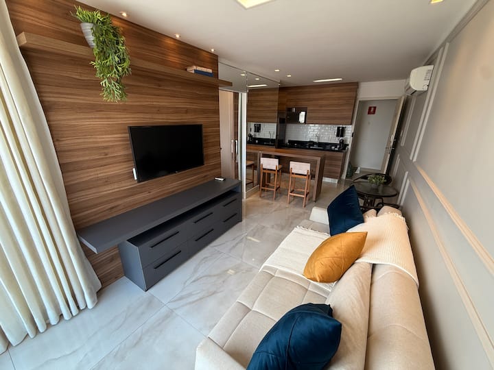 St. Bueno- Flat C/ Vista P/ Vaca Brava + Shopping - Brazil