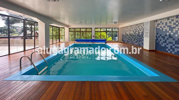 Piscina Térmica & Sauna No Centro De Gramado 321 - Gramado