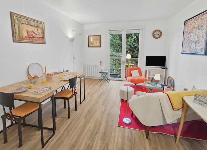 Le Nid Coloré Et Lumineux - Franceville-Plage