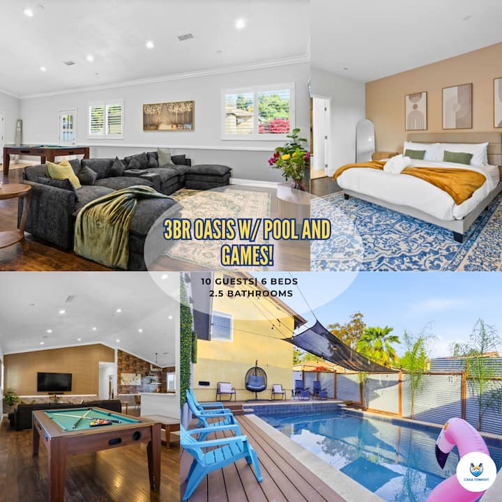 Large 3br Oasis W Pool And Games! - La Mesa, CA