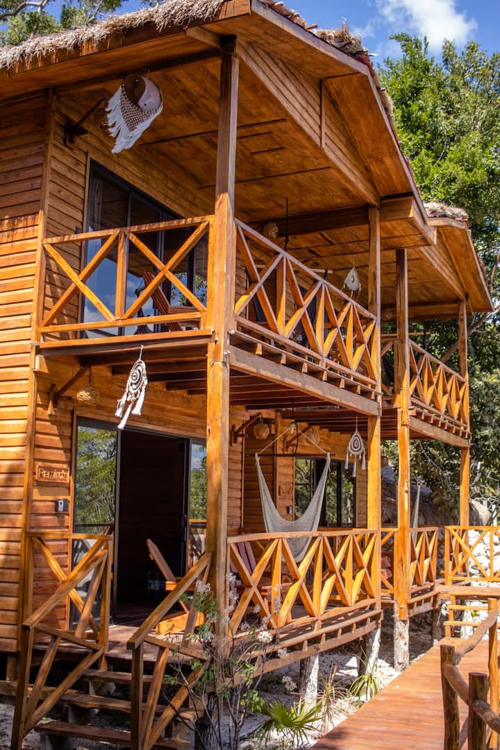 Ramiro's Cabaña Con Vista A La Laguna - Bacalar