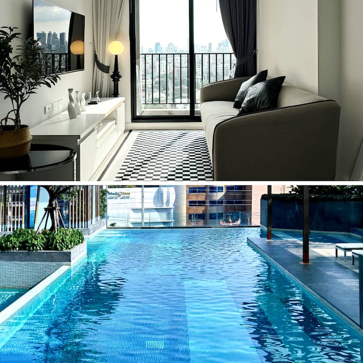 Centre/vue Ville/moderne/rca/piscine & Gym - Bangkok