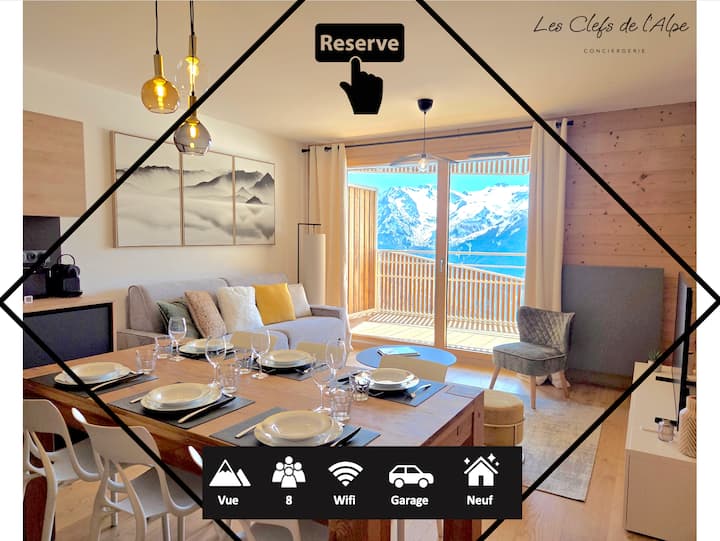 Logement Premium Neuf & Calme - Vue Exceptionnelle - L'Alpe d'Huez