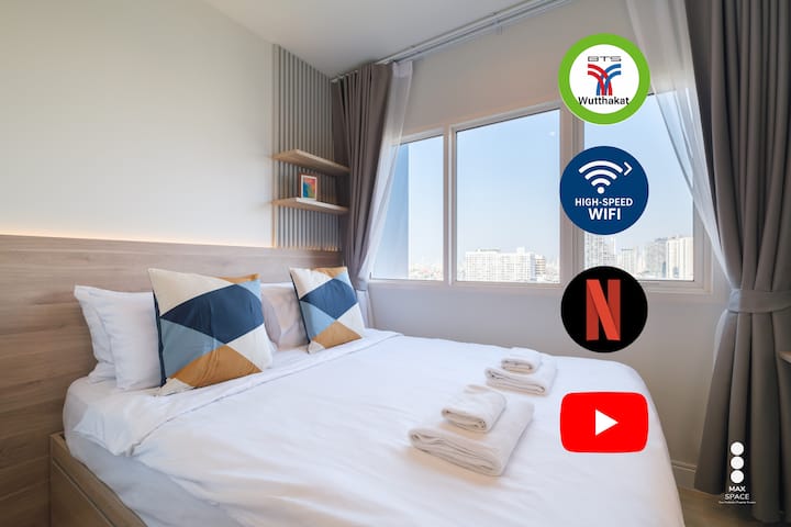 Bright 1br With Roof Top Pool+sunbath-walk To Bts - Thailand