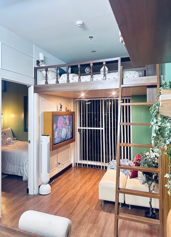 1br Penthouseloft•wi-fi, Parking•near Moa, Airport - Filipinas